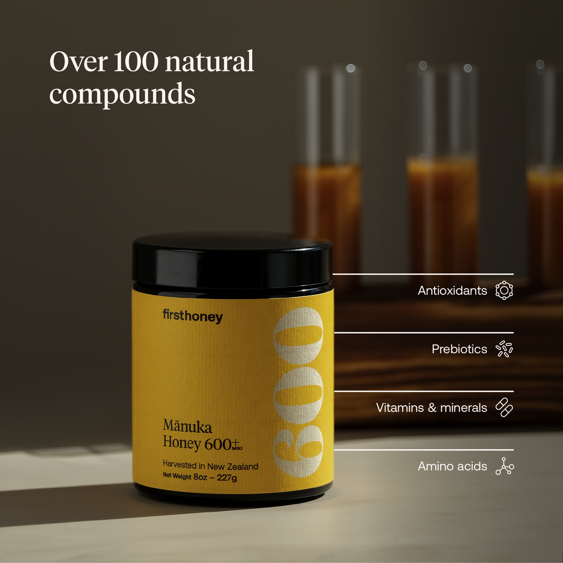Premium Manuka Honey 600+MGO For Immunity Boost | First Honey