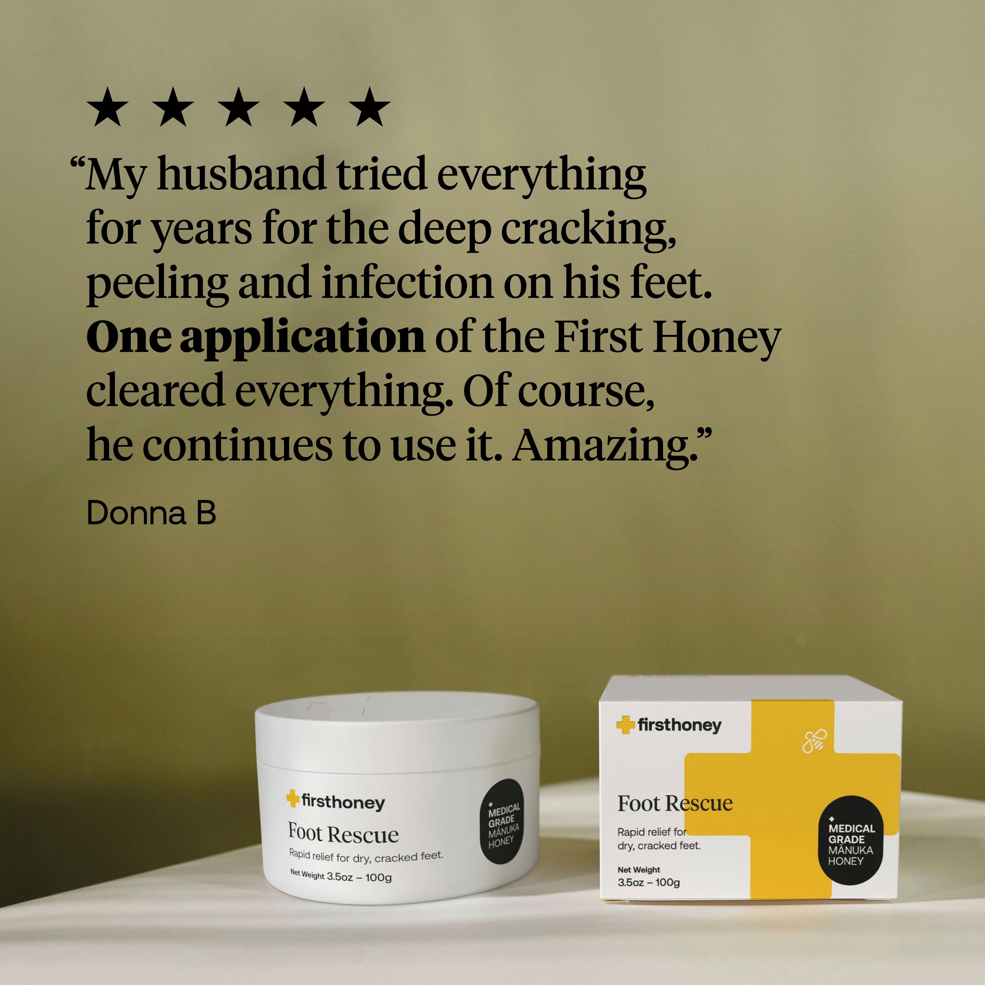 Manuka Honey Cream for Cracked Heels | First Honey