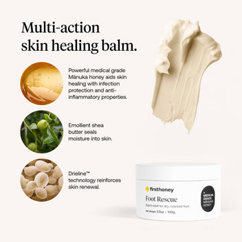 Manuka Honey Cream for Cracked Heels | First Honey