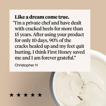 Manuka Honey Cream for Cracked Heels | First Honey